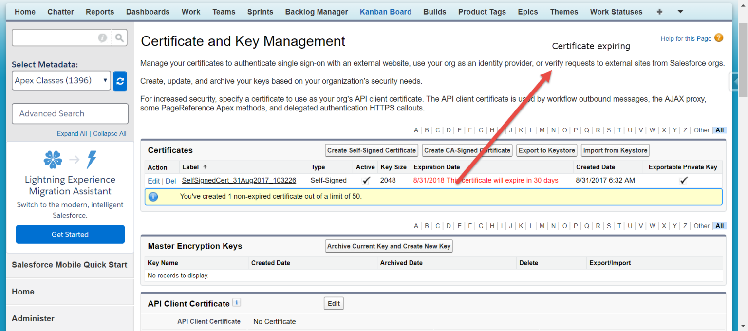 Dealing With Self Signing Certificates Expiring In Salesforce And How Dealing With Self Signing Certificates Expiring In Salesforce And How